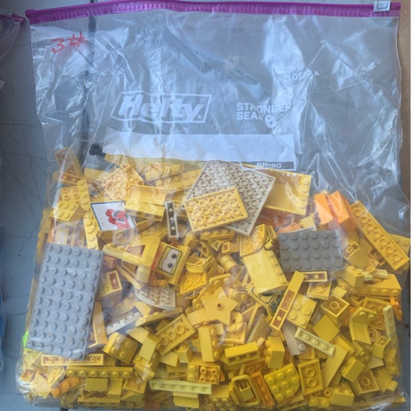 Lego | Toys | Large Bag Of Yellow Lego Pieces Lbs | Poshmark